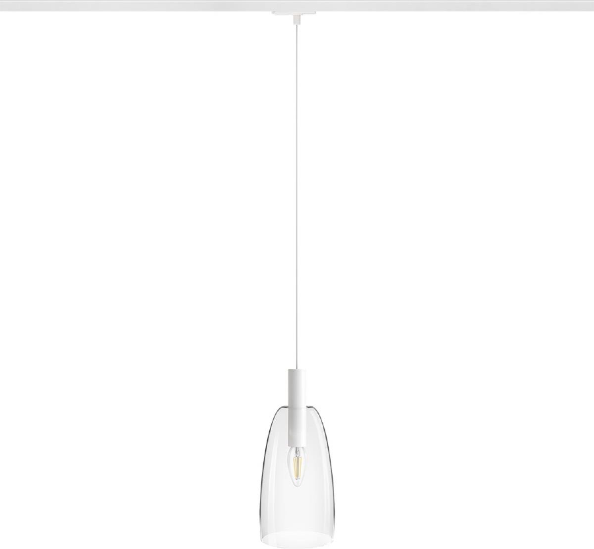 Rendl / Redlux Bellini L Do 1-Faz. Szyny Biała Szklana Transparentna ...