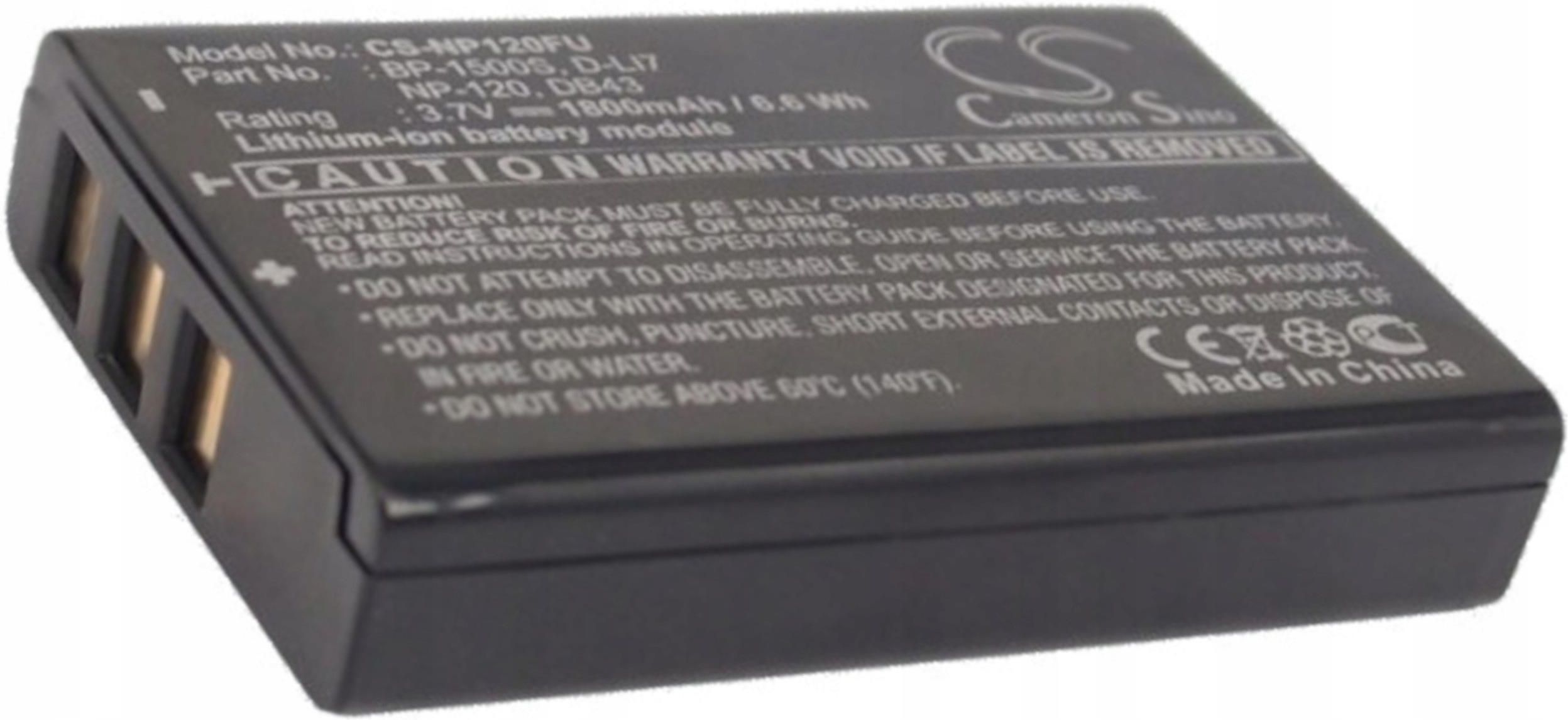 Akumulator dedykowany Cameron Sino Bateria CS-NP120FU do Rca NP-120 ...