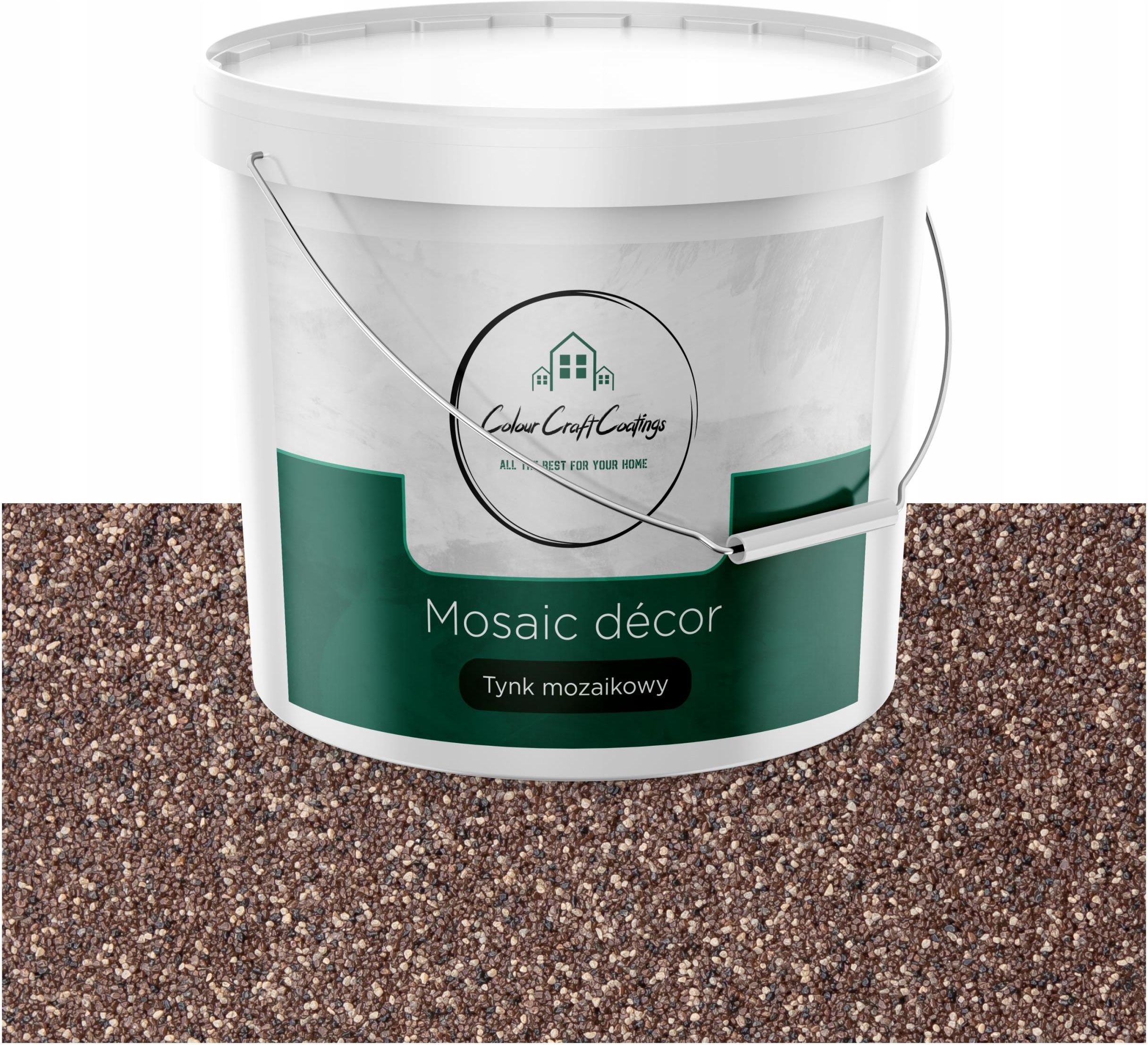 Tynk Colour Craft Coatings Tynk Mozaikowy Dekoracyjny Brązowy Ciemny M71 12,5kg Ciemny Brąz ...