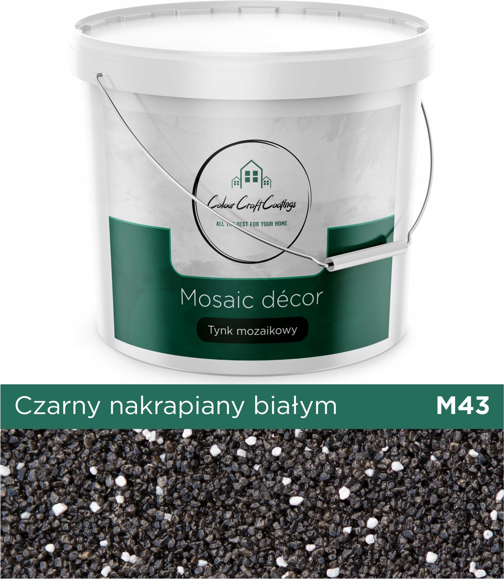 Tynk Colour Craft Coatings Tynk Mozaikowy Dekoracyjny Czarny Nakrapiany ...