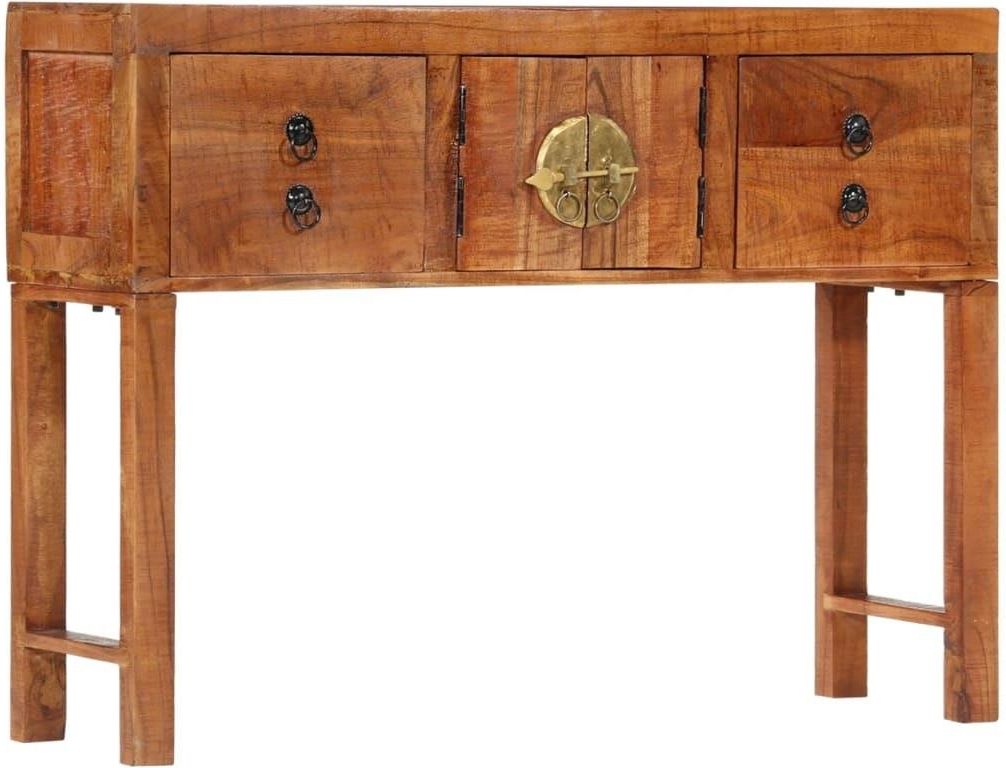 Vidaxl Stolik Konsolowy 120X32X80 Cm Surowe Drewno Mango (352065 ...