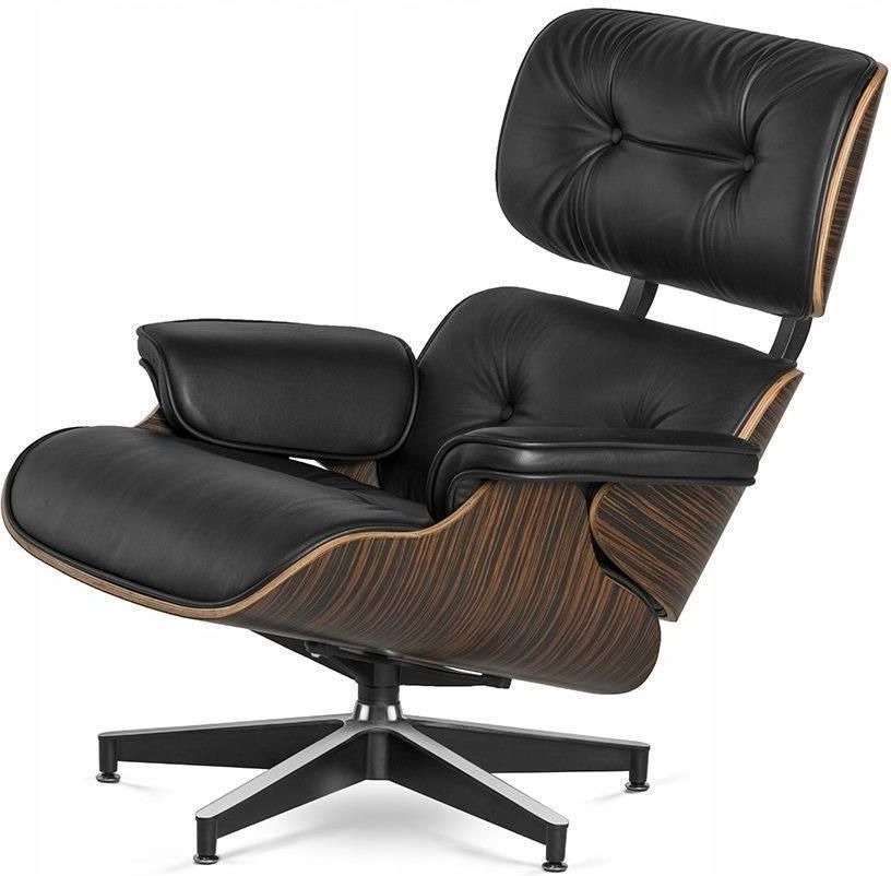 Dotdesign Fotel Lucera Insp. Lounge Chair Czarna Skóra Ebony - Opinie i ...