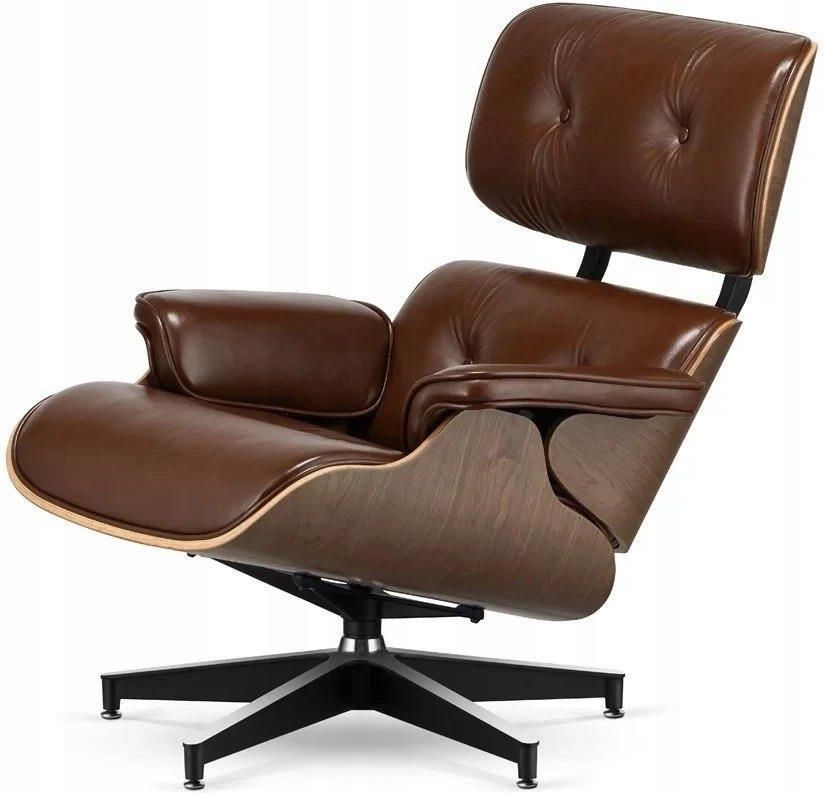 Dotdesign Fotel Lucera Insp. Lounge Chair Brązowa Skóra Brąz - Opinie i ...