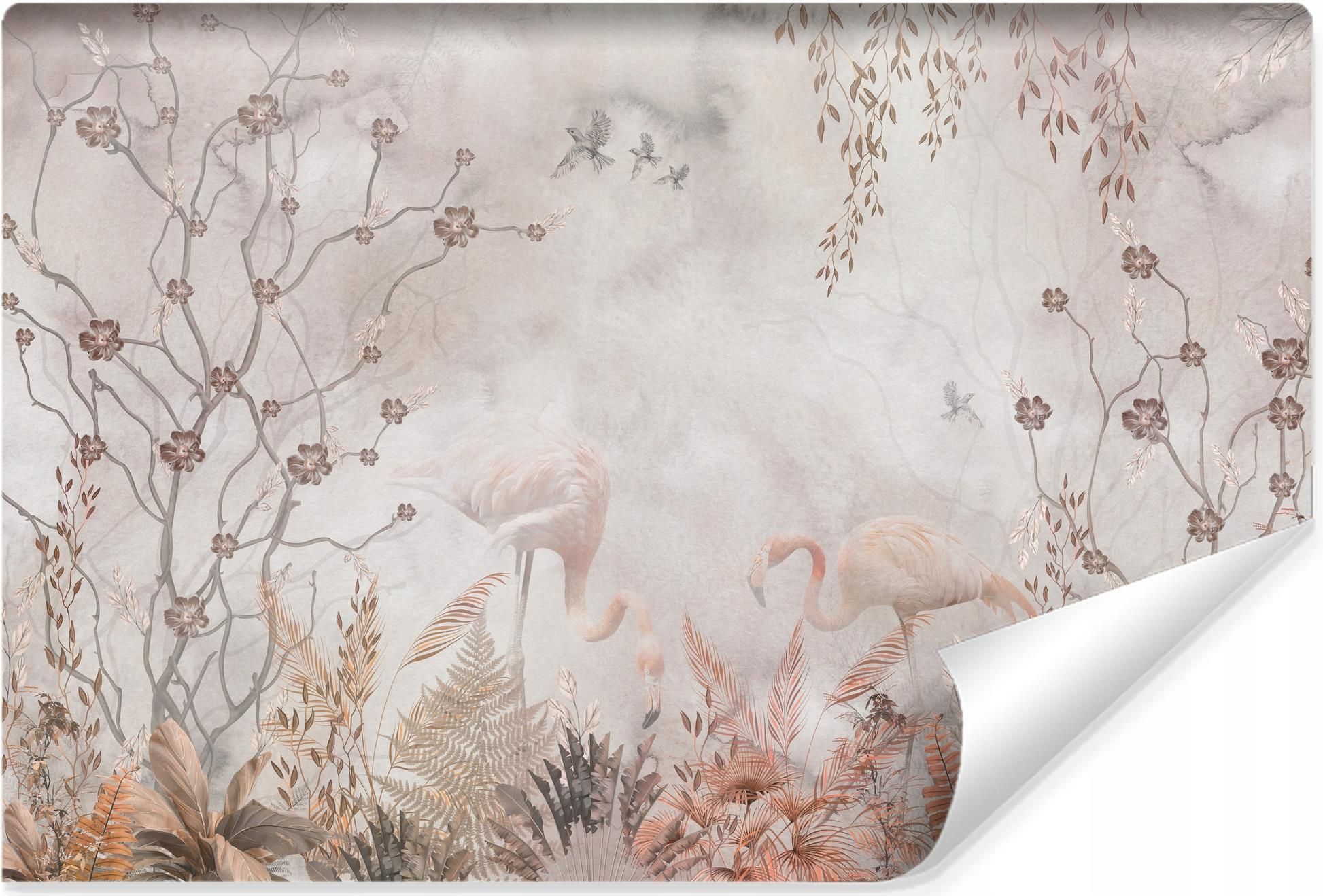 Muralo Fototapeta Flamingi Rośliny Tropikalne We Mgle Abstrakcja Natura 300X210 - Opinie i ceny ...