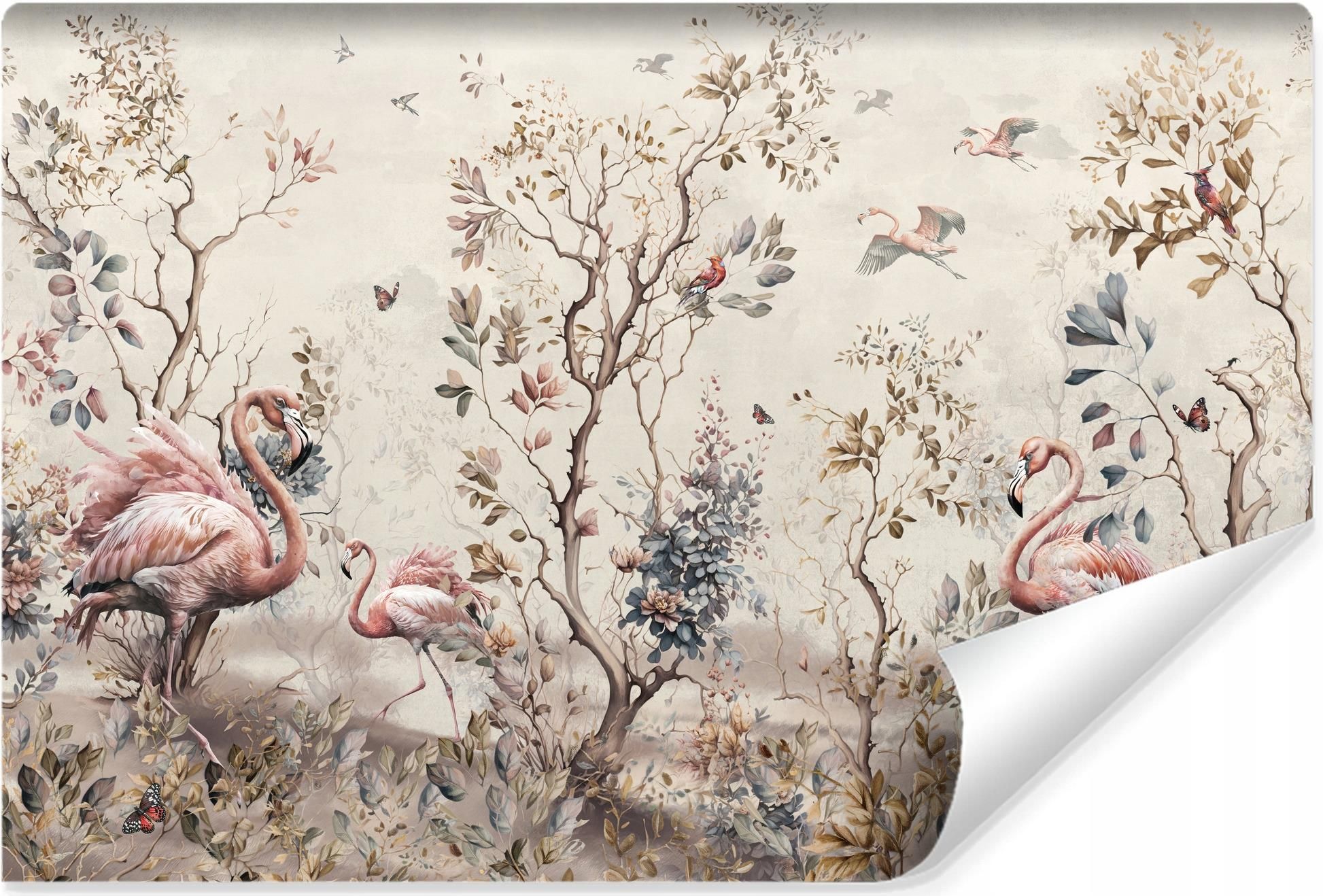 Muralo Fototapeta Flamingi Drzewa Liście Styl Retro Abstrakcja 450X300 - Opinie i ceny na Ceneo.pl