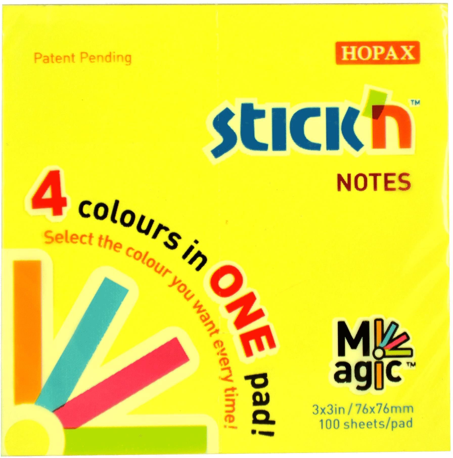 Hopax Stick'N Magic Pads Karteczki Samoprzylepne Neonowe - Ceny i ...