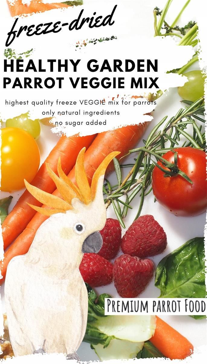 Premium Parrot Food Healthy Garden Veggie Mix Dla Wszystkich Papug 20g ...
