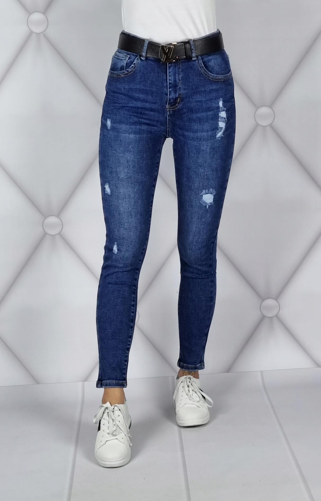 M.sara Spodnie Jeans Z Dziurami Plus Size 38/4XL - Ceny i opinie - Ceneo.pl