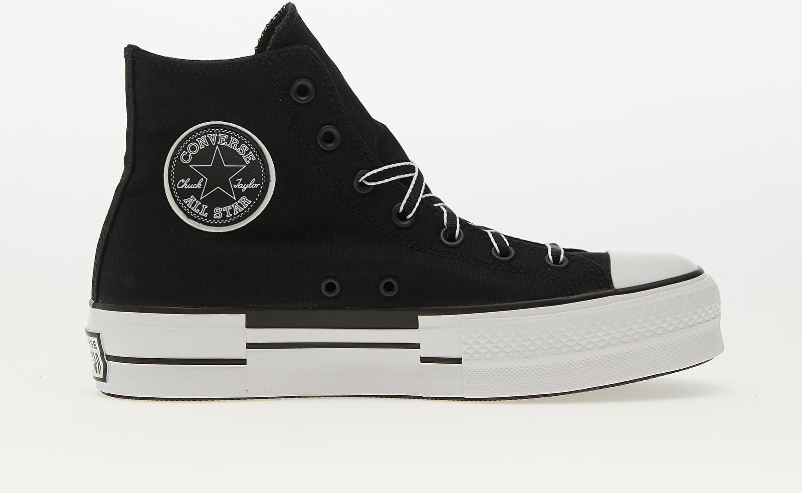 Converse Chuck Taylor All Star Lift Platform Outline Sketch Black ...