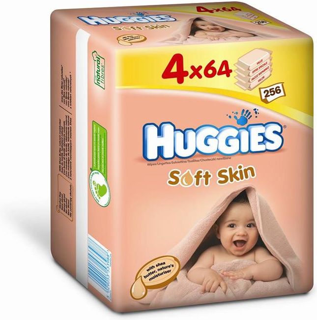 Huggies Chusteczki Soft Skin Quatro Pack 64X4Szt ( 256Szt ) - Ceny i ...