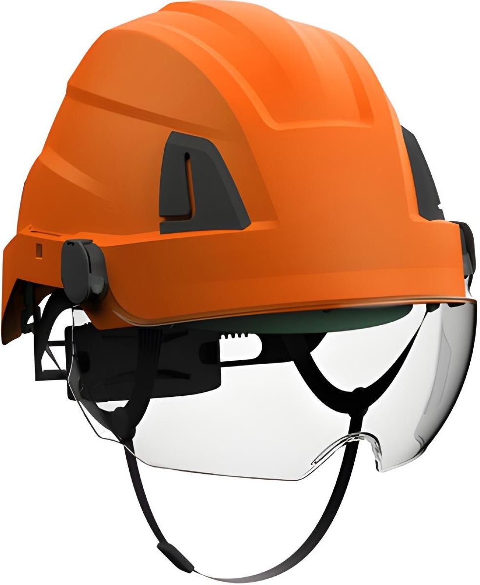 Protekt Hełm Ochronny Atra 40 Z Osłoną Oczu S40 - Pomarańczowy - Ceny i opinie - Ceneo.pl