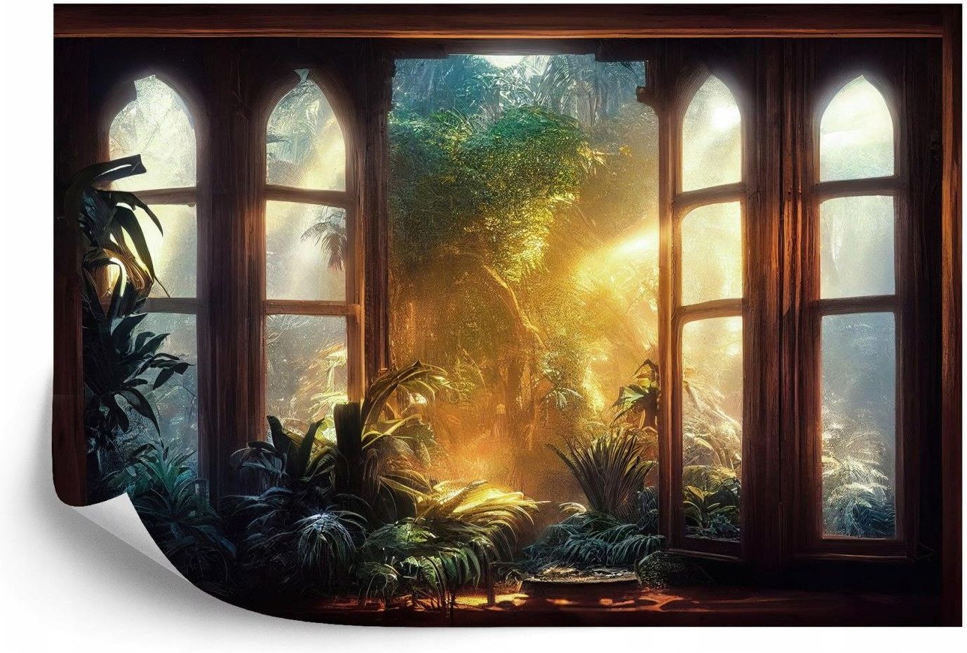 Doboxa Fototapeta Vinyl Strukturalny Duże Okno W Kształcie Łuku 90X60 ...