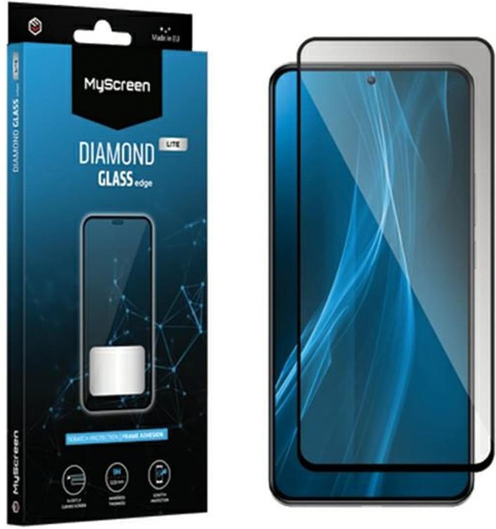 MyScreen Diamond Glass Lite Edge Full Glue Black do Realme C67 4G/5G ...