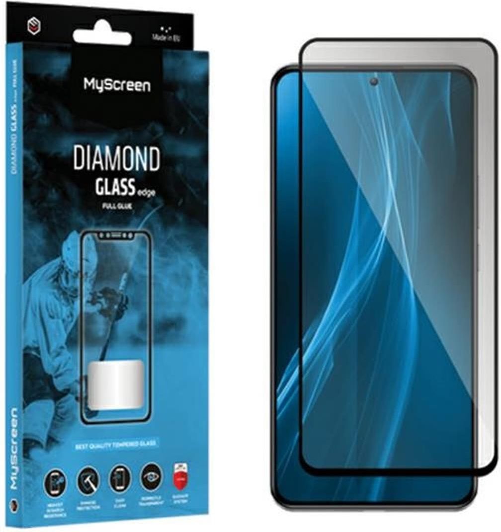 MyScreen Diamond Glass Edge Full Glue Black do Realme C67 4G/5G/V50s ...