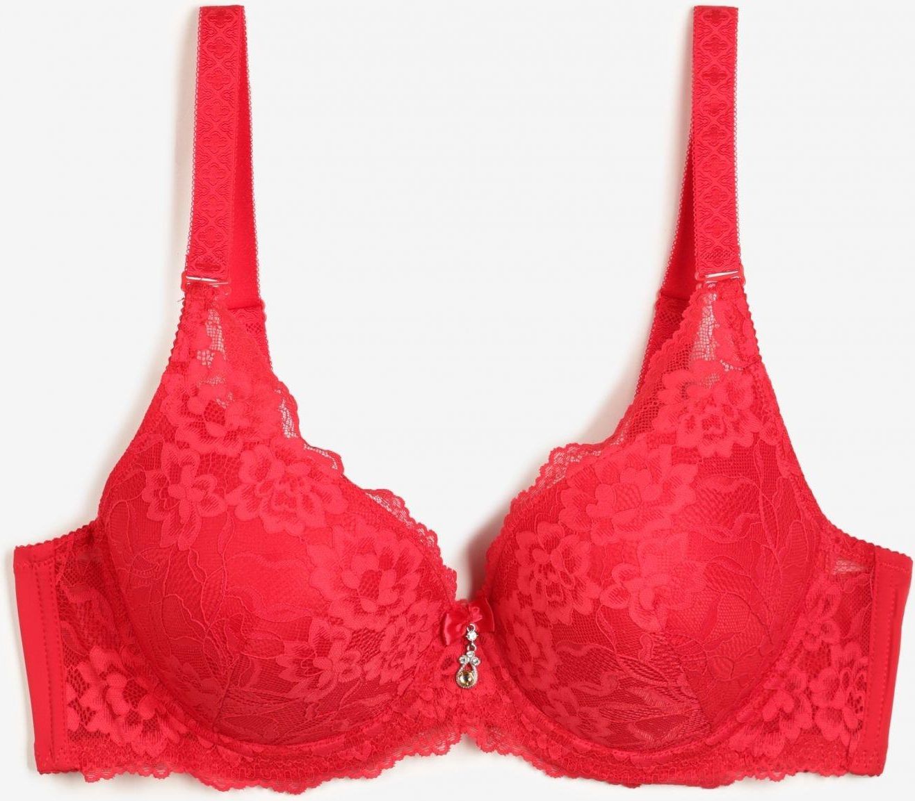 Born2Be Czerwony Biustonosz damski 90E Full Cup - Ceny i opinie - Ceneo.pl