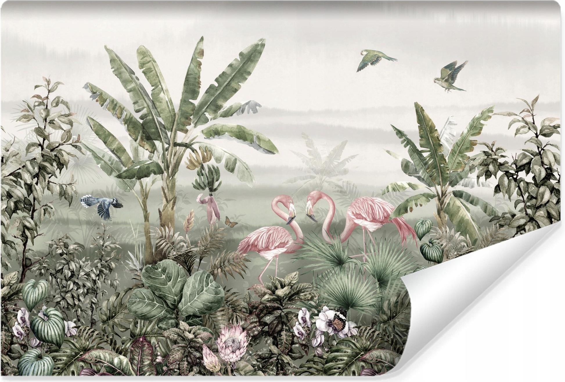 Muralo Fototapeta Flamingi Akwarelowe Rośliny Tropikalne Abstrakcja 270X180 - Opinie i ceny na ...