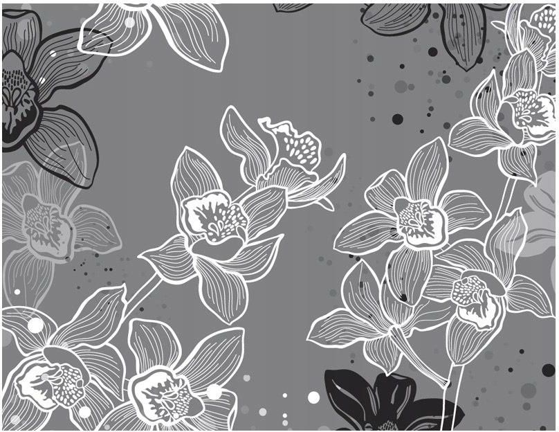 Artpro Fototapeta 3D 400X309 +Klej Szary Rysunek Kwiatów - Opinie i ...