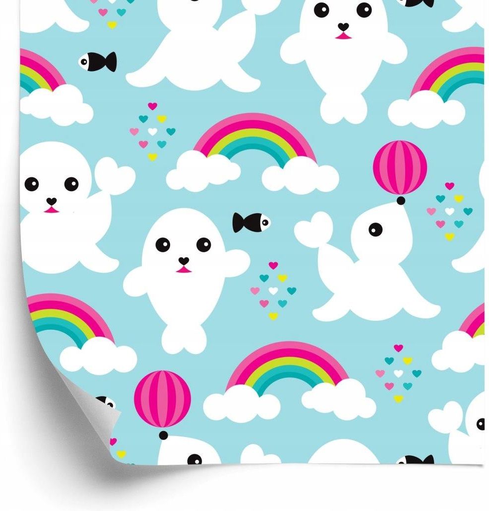Doboxa Tapeta Dla Dziewczynek Foki Ryby Tęcza Niebo 53X1000 - Opinie i ...