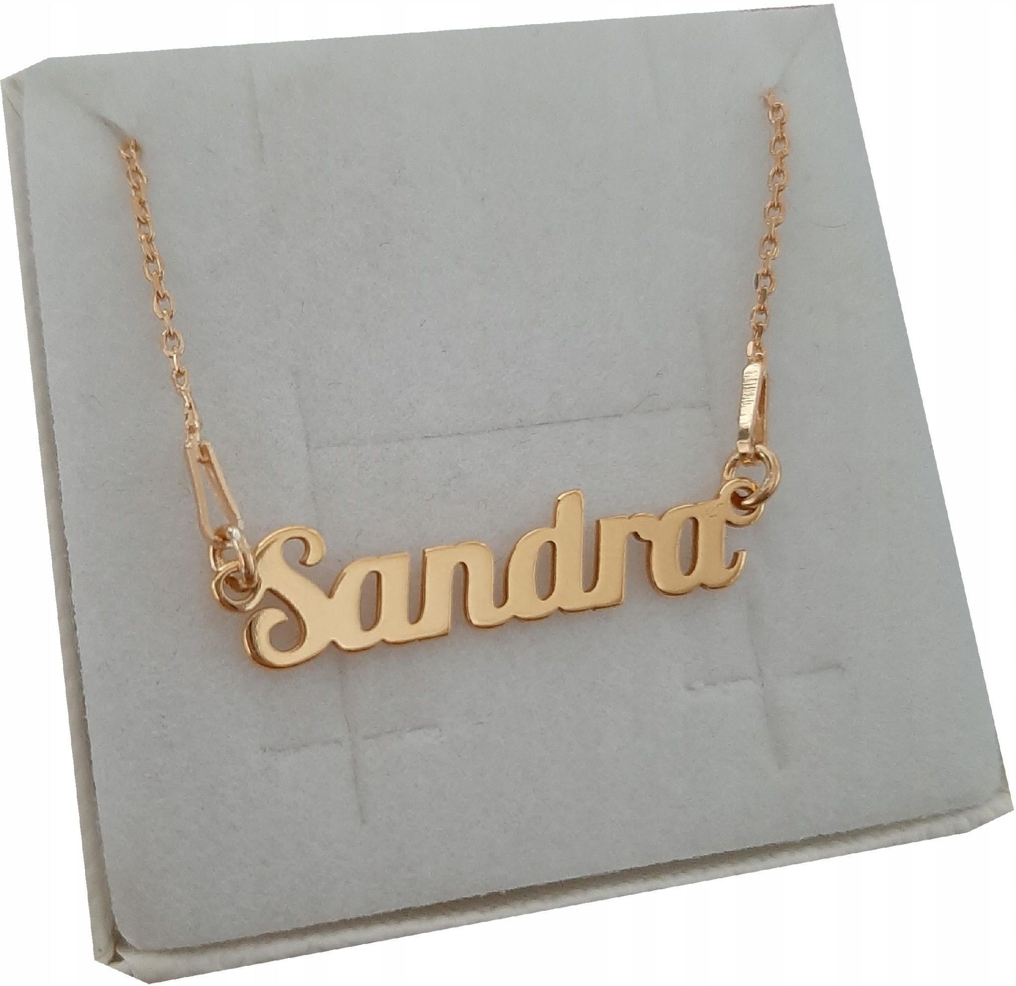 Złoty Łańcuszek Z Imieniem Imię Sandra Srebro 925 - Ceny i opinie ...