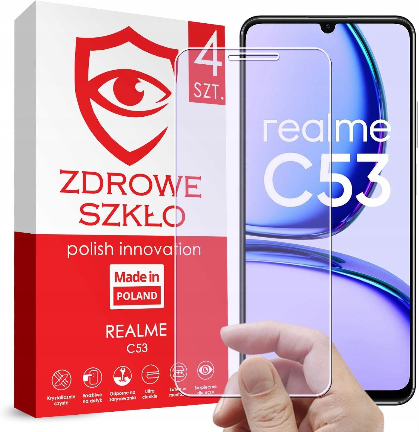 4Szt Szkło Anti Blue Do Realme C53 - Opinie i ceny na Ceneo.pl