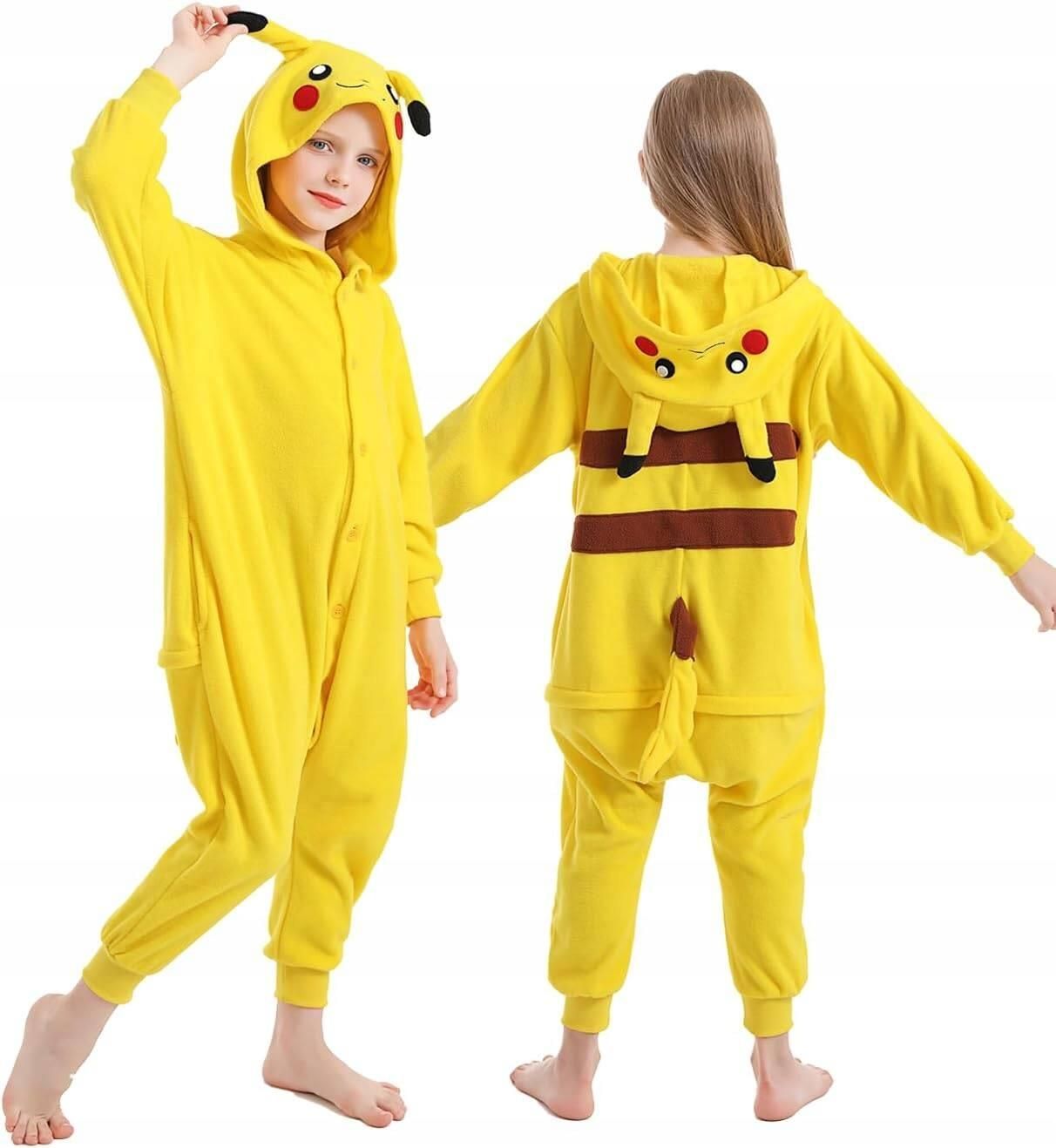 Aim Strój Kostium Pluszowy Piżama Dla Dzieci Pokemon Pikachu S 110 Cm ...