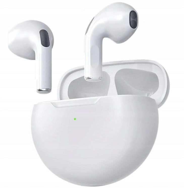 Słuchawki TWS AIR PRO 6 Białe - Opinie i ceny na Ceneo.pl