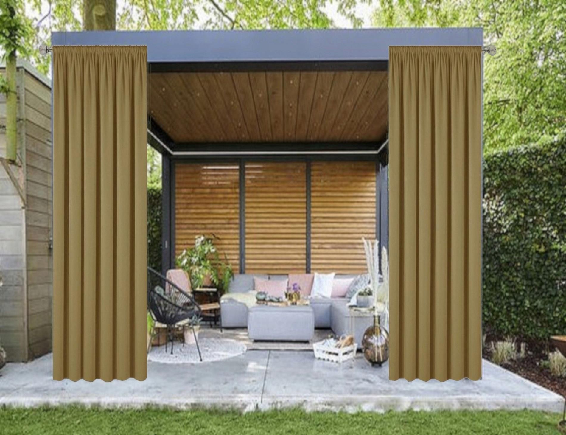 Zasłony Tarasowe 155X220cm Ogrodowe Altana 12344321 Beżowy - Ceny i ...