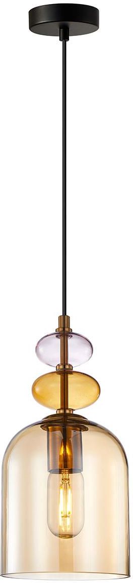 Light Prestige Lampa Wisząca Tropea 1Xe27 Bursztynowa, Duża Lp-2004/1P ...