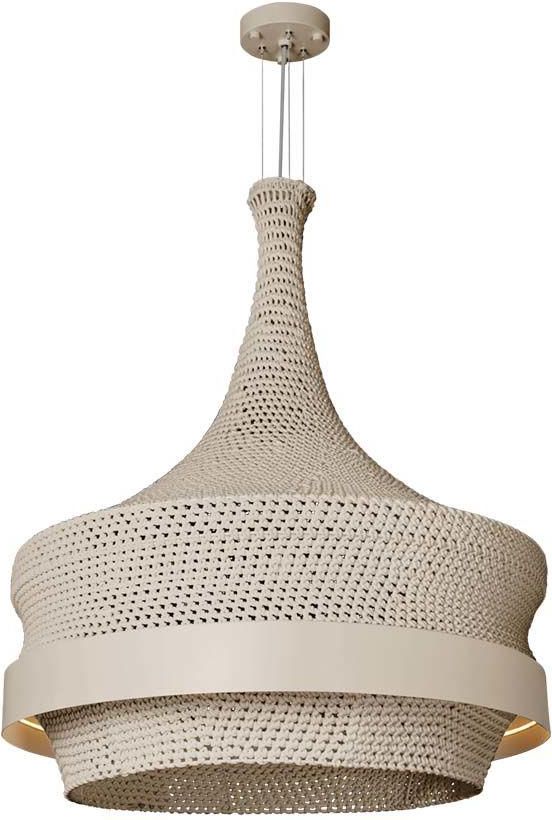 Amplex Lampa Wisząca Dota Led 32W 3000K Skandynawska Bawełniana Beżowa ...