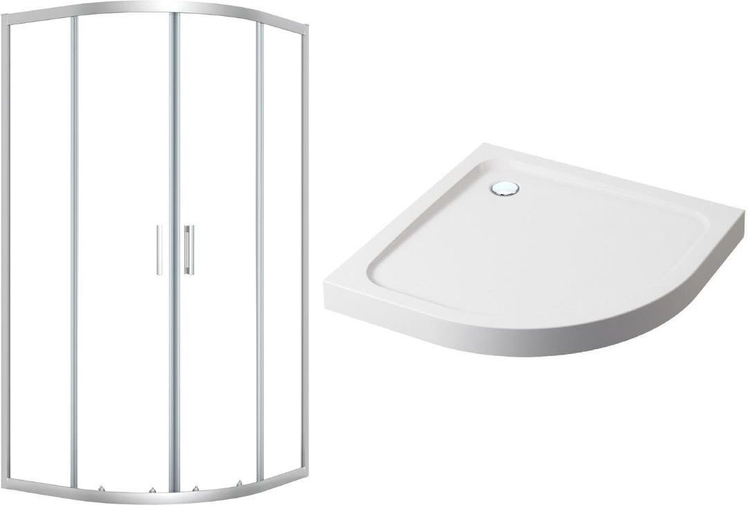 Kabina prysznicowa LAVEO BRESSO kabina prysznicowa półokrągła ...