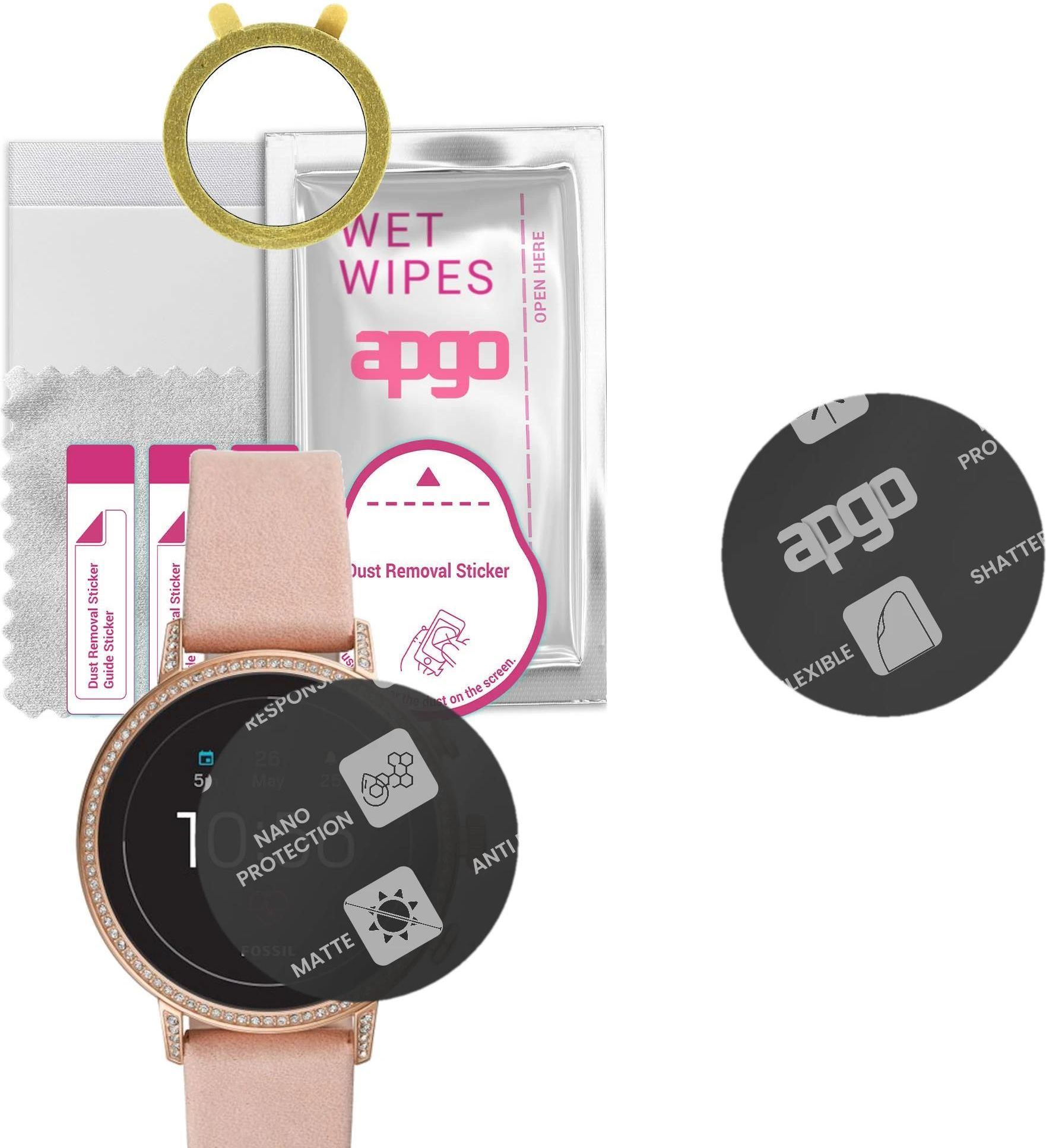 Szkło Hybrydowe MATOWE do Fossil FTW6015 Q Venture - Opinie i ceny na ...