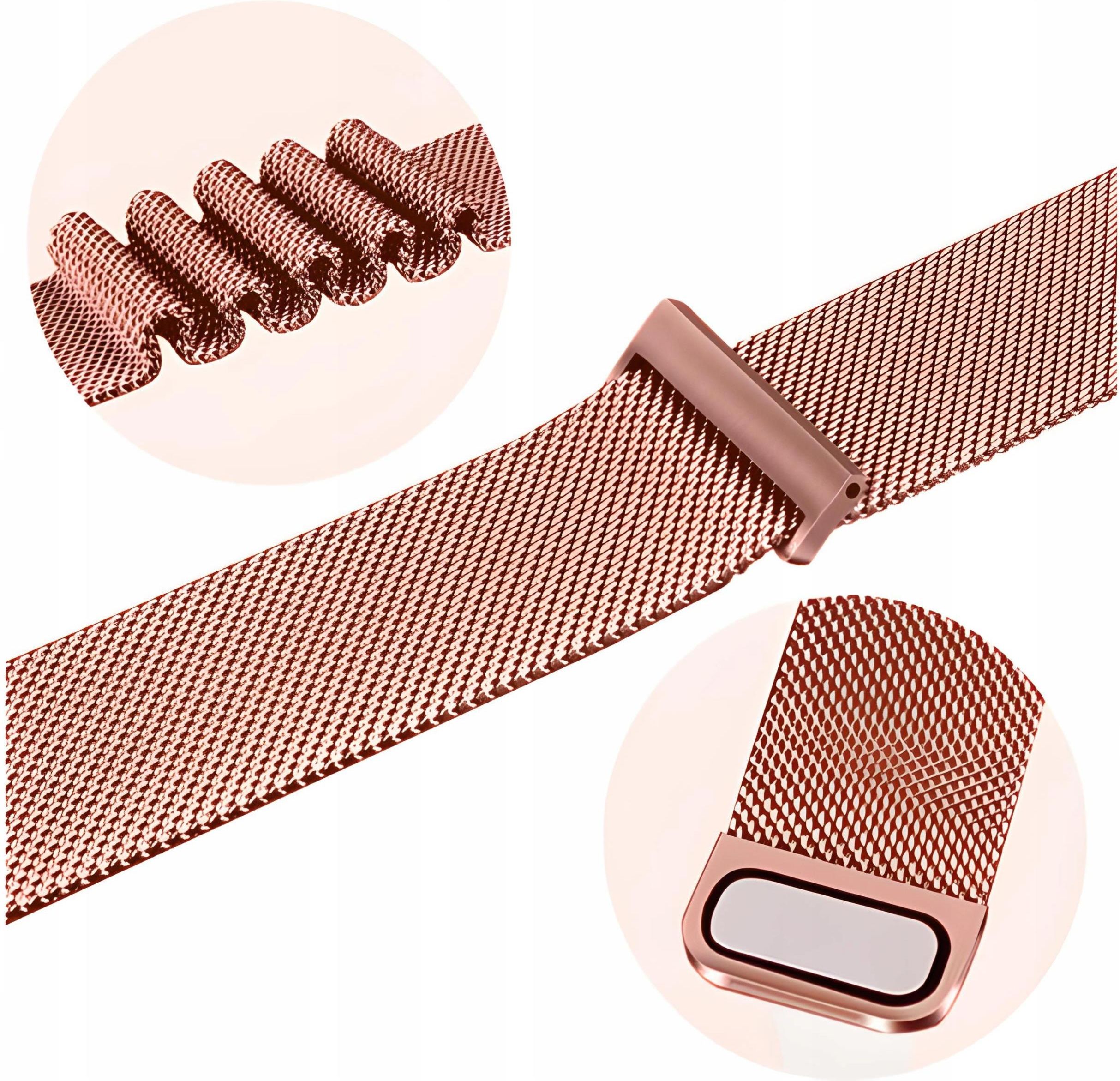 Pasek Bransoleta Magnet Smartwatch 22 Mm Złoty - Opinie i ceny na Ceneo.pl