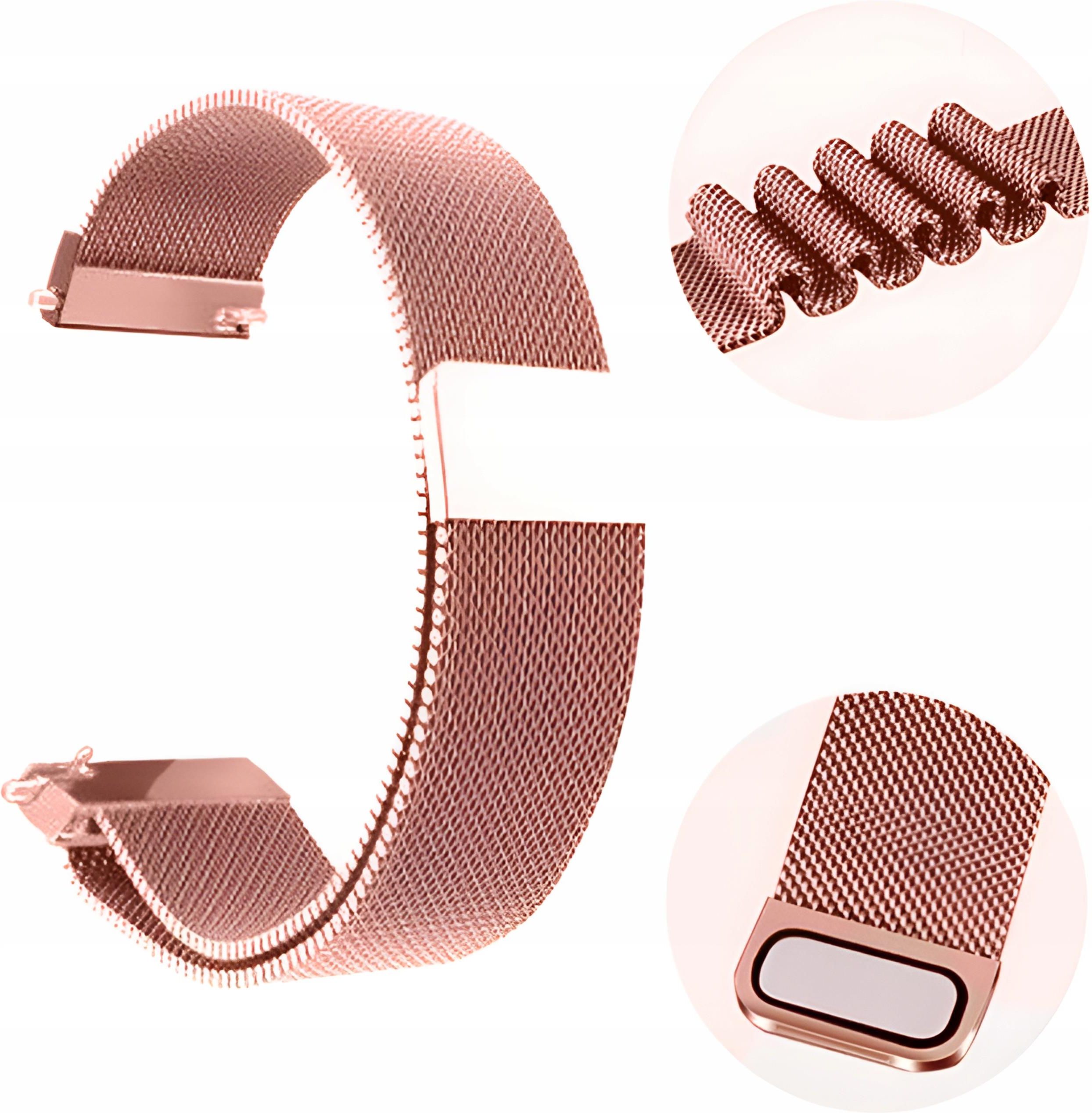 Pasek Bransoleta Magnet Smartwatch 22 Mm Złoty - Opinie i ceny na Ceneo.pl