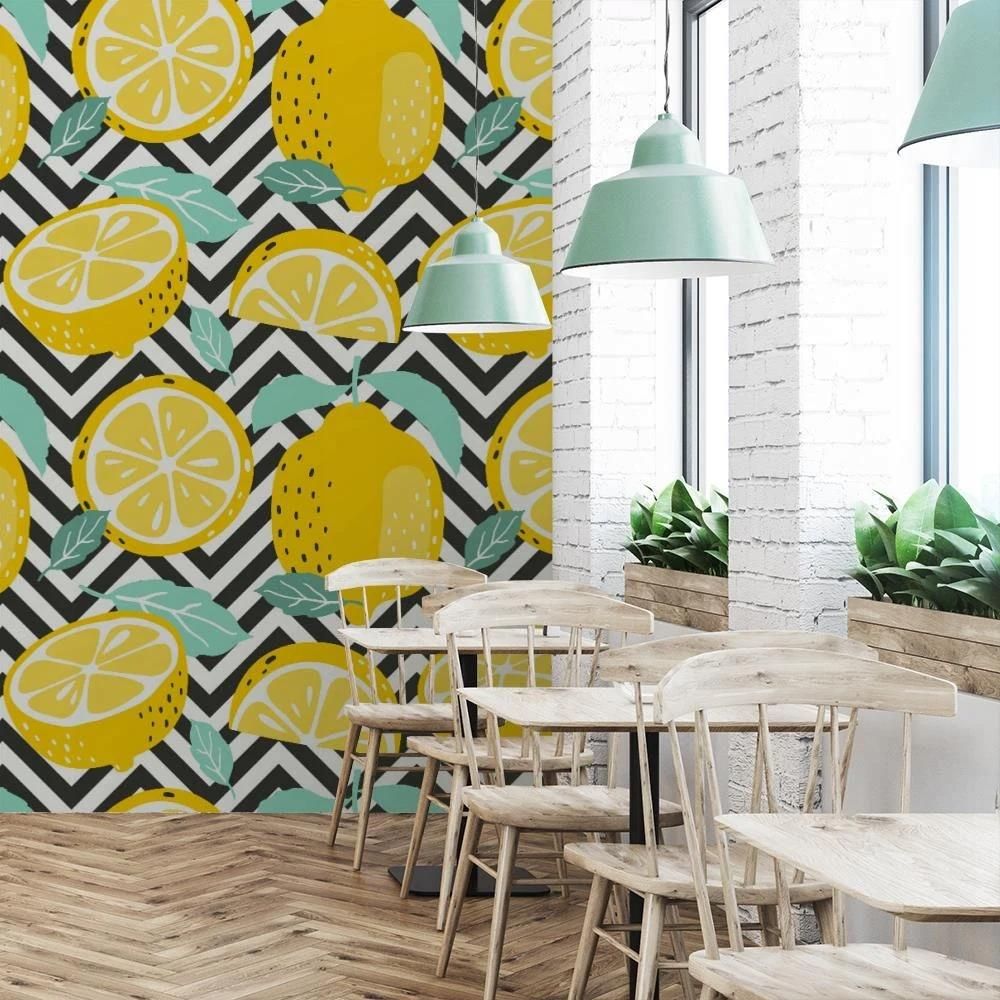 Wall2Stick Tapeta Letnie Cytryny flizelina samoprzylepna - Opinie i ...