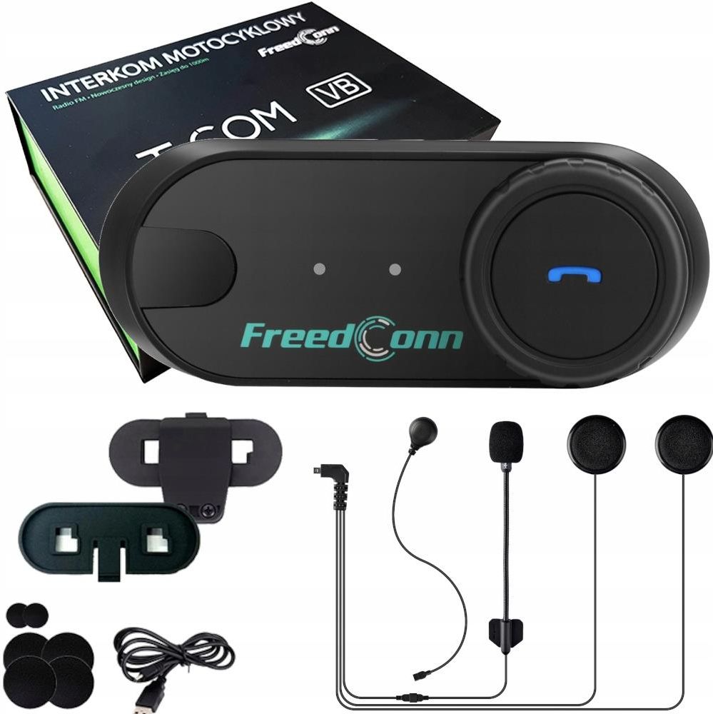 Freedconn Interkom Motocyklowy T-Com Vb V3 Pro Pl Bluetooth Radio Fm ...
