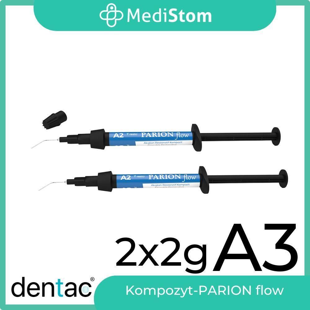 PARION Flow Composite A3, 2x2g Kompozyt do odbudowy DENTAC od MediStom - ceny i opinie - Ceneo.pl