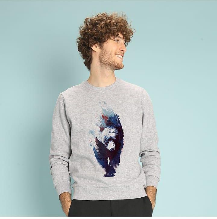 WOOOP Bluza "Blue bear" w kolorze szarym - Ceny i opinie - Ceneo.pl