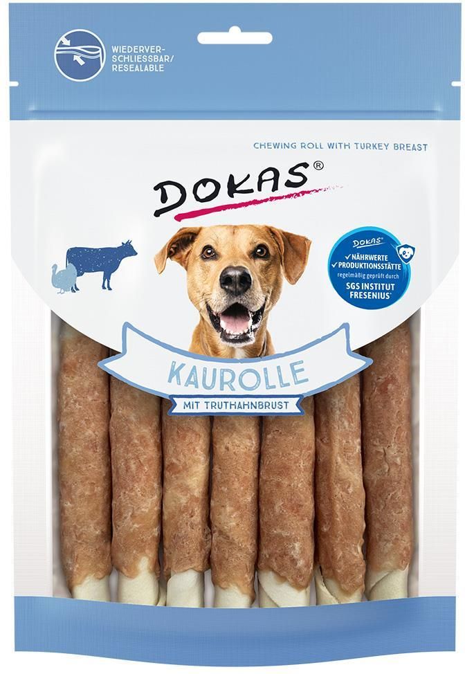 Karma Dokas Wołowe Rolki Z Indykiem Gryzak Dla Psa Dorosłego 190G ...