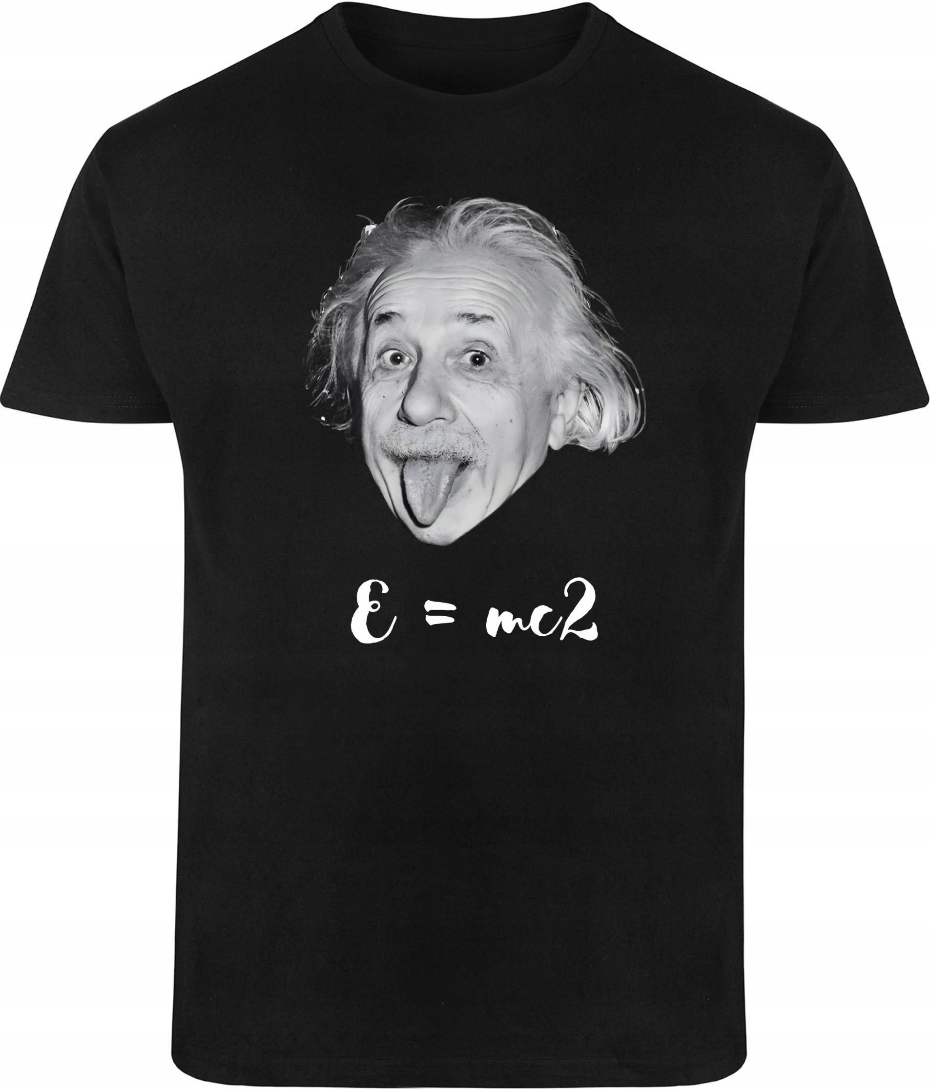 T-shirt Męski Z Nadrukiem Einstein Nauka Art Y2K Koszulka Czarna R-xl A191 - Ceny i opinie ...