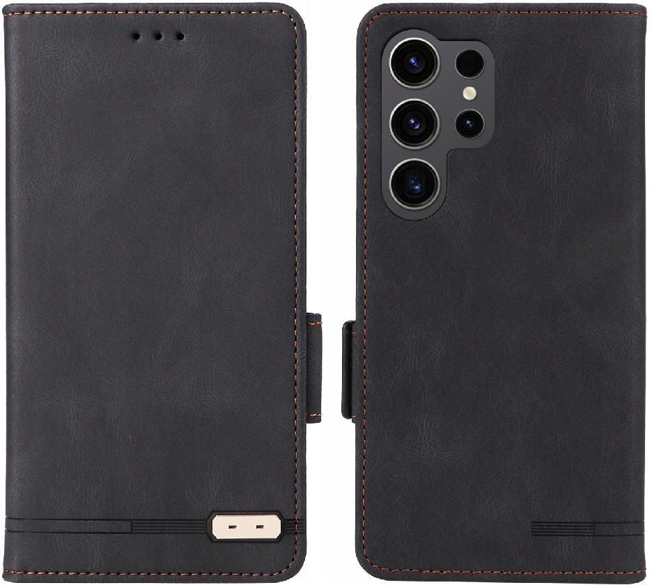 Etui Do Samsung Galaxy S24 Ultra Pełna Ochrona Skórzany Futerał Folio Z