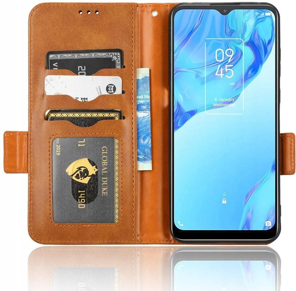 Sprawa Dla Tcl 20B 3 Posiadacz Karty Skóra Pu Stojak Do Oglądania ...