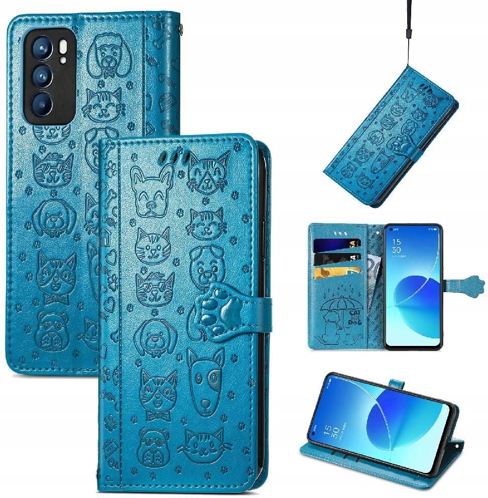 Sprawa Dla Oppo Reno 6 5G Zwierzęta Z Kreskówek Skórzany Futerał Osłona ...