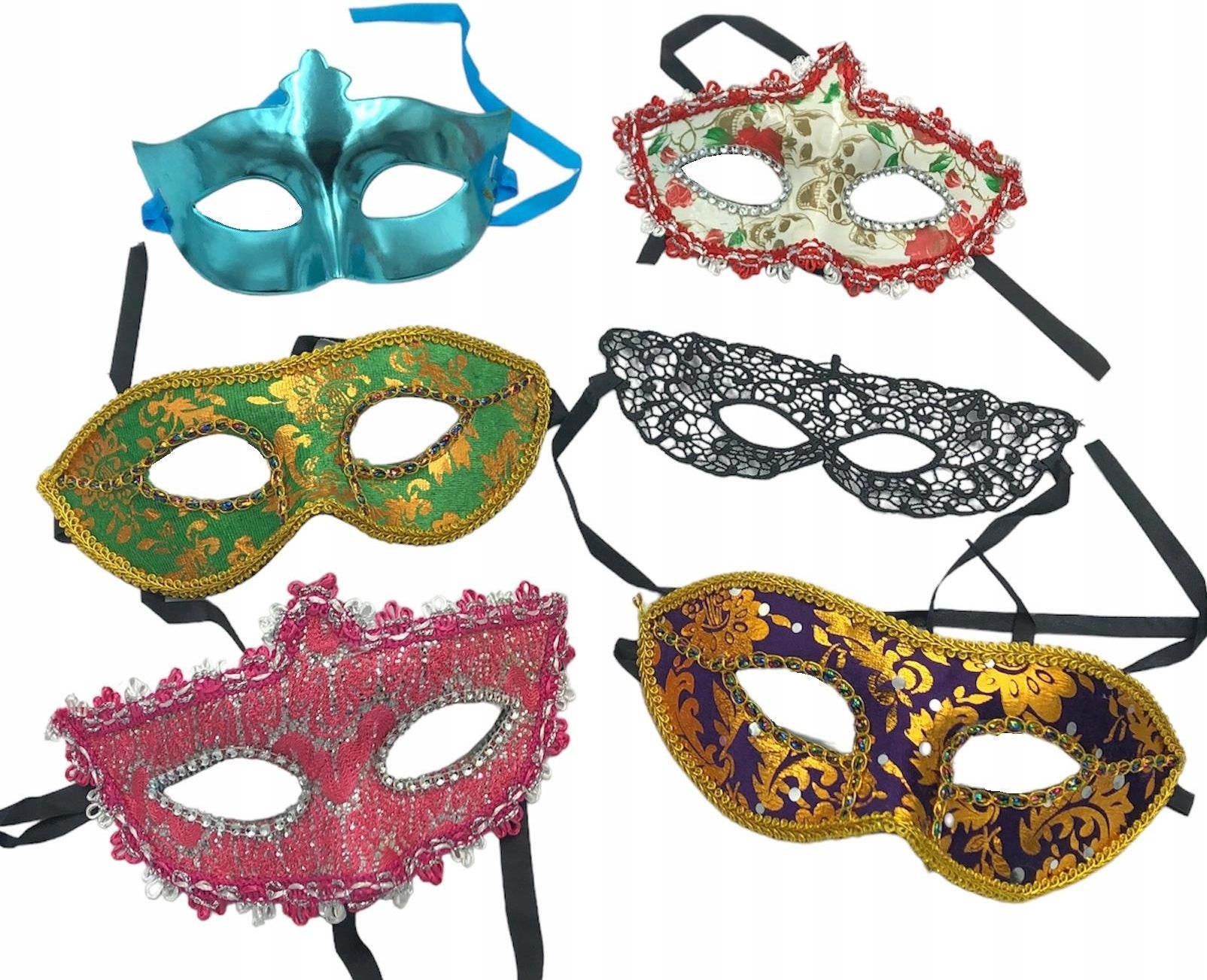 All4Party Maski Weneckie Karnawałowe Bal Maskowy Maska Wenecka Różne ...