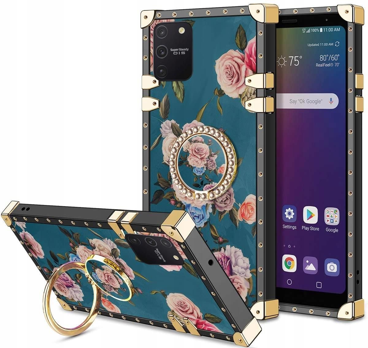 Itel Etui Do Samsung S10 Lite Mocne Róże Ring Szkło - Etui na telefon ...