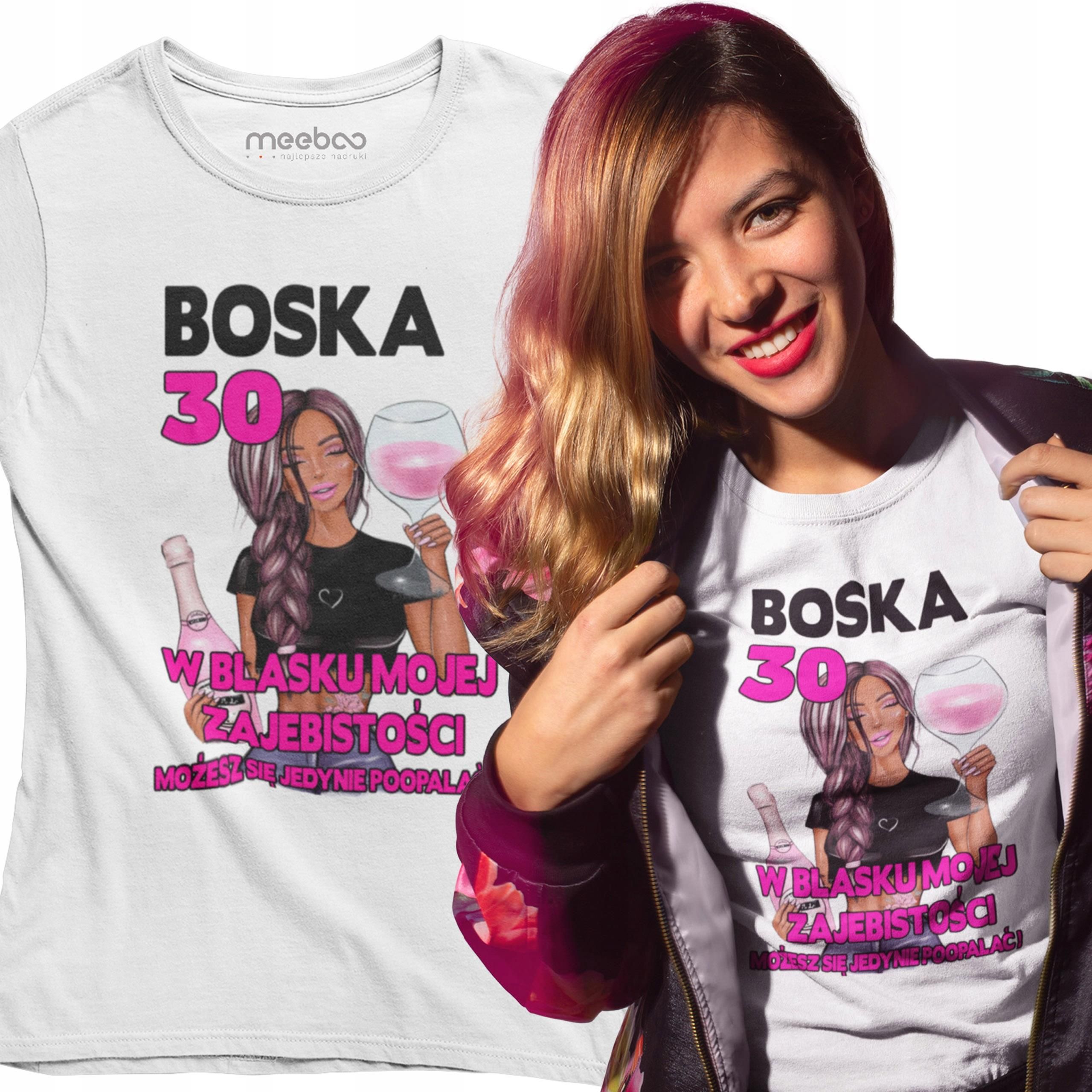 Koszulka Damska Boska Zajebi*tość Na Urodziny Dla Niej T-shirt - Ceny i ...