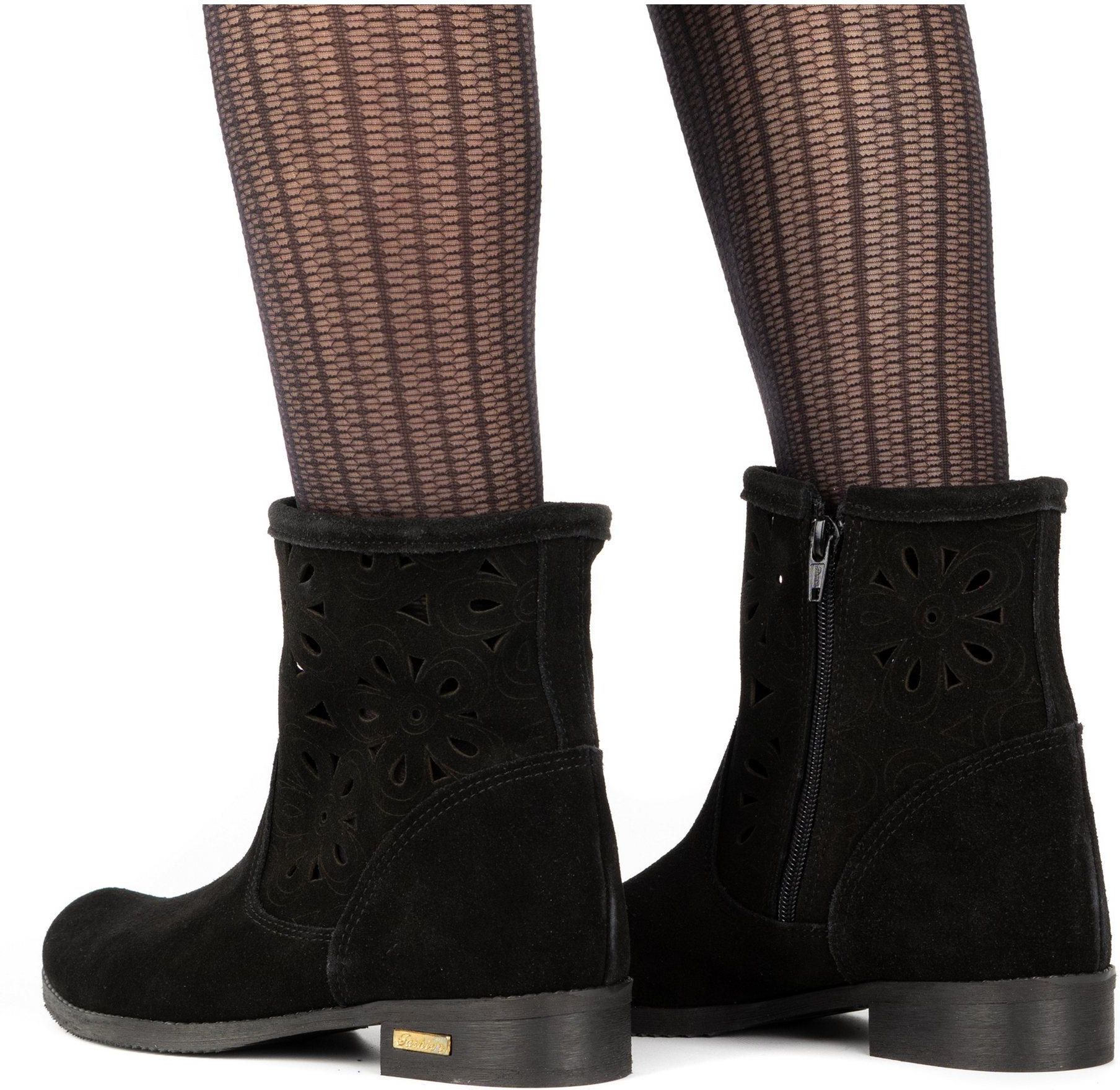 Botki zamszowe damskie ażurowe Alice czarne 42 - Ceny i opinie - Ceneo.pl