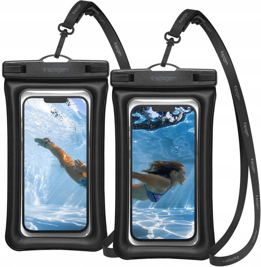 Spigen A610 Universal Waterproof Float Case 2 Pack Black - Etui na ...