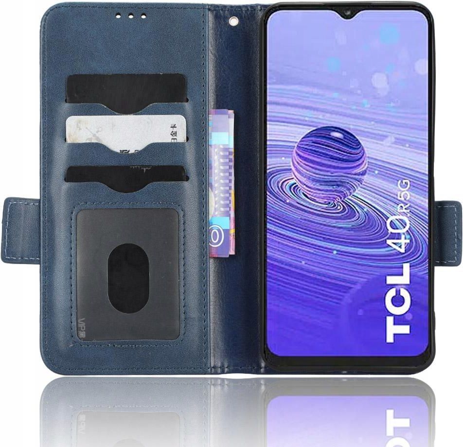 Sprawa Dla Tcl 40R Stojak Do Oglądania Portfel 3 Posiadacz Karty Skóra ...