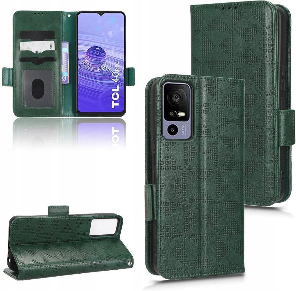Sprawa Dla Tcl 40R Stojak Do Oglądania Portfel 3 Posiadacz Karty Skóra ...
