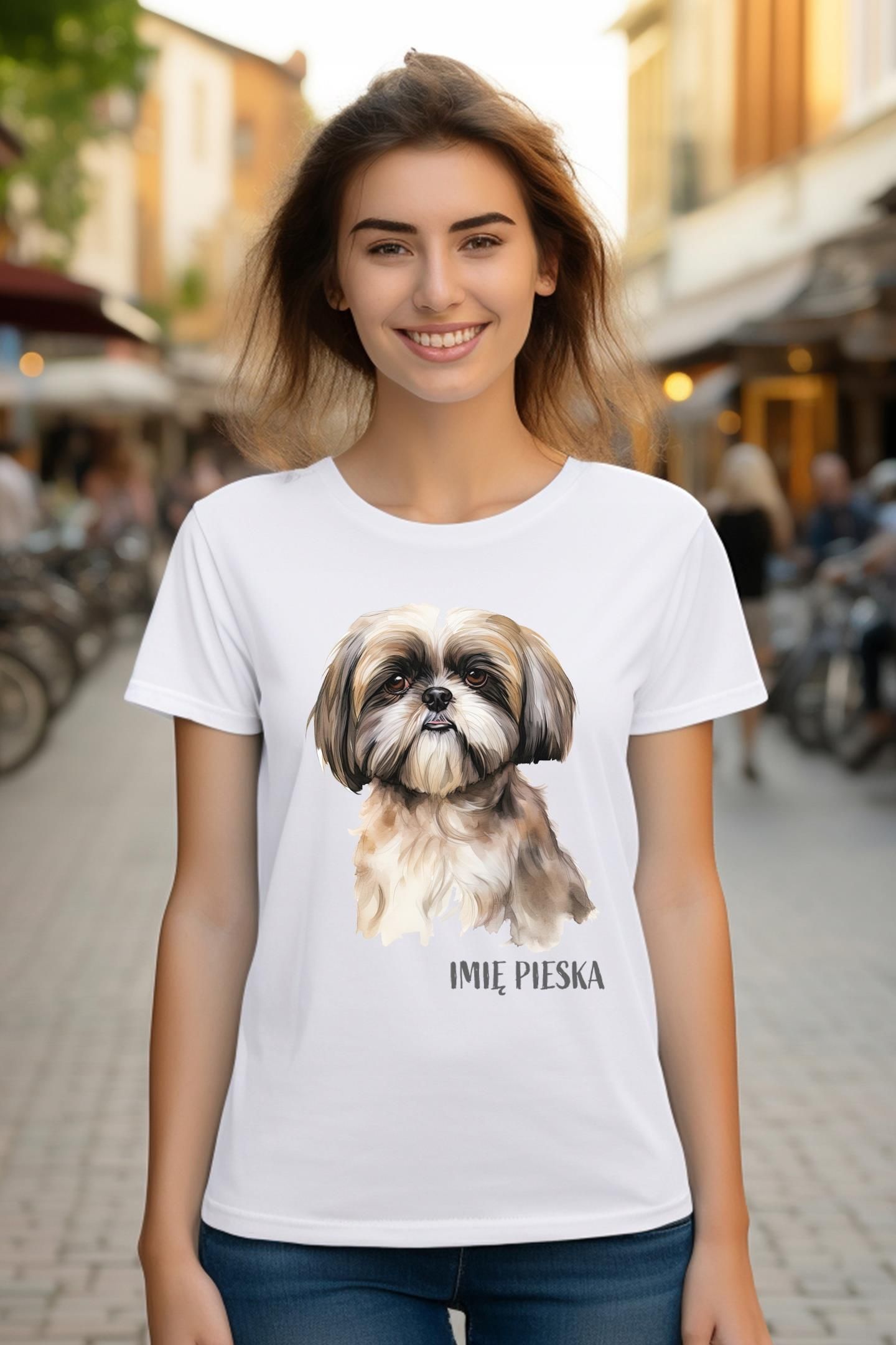 Koszulka Damska Shih Tzu Pies Imię Szitzu Psiak - Ceny i opinie - Ceneo.pl